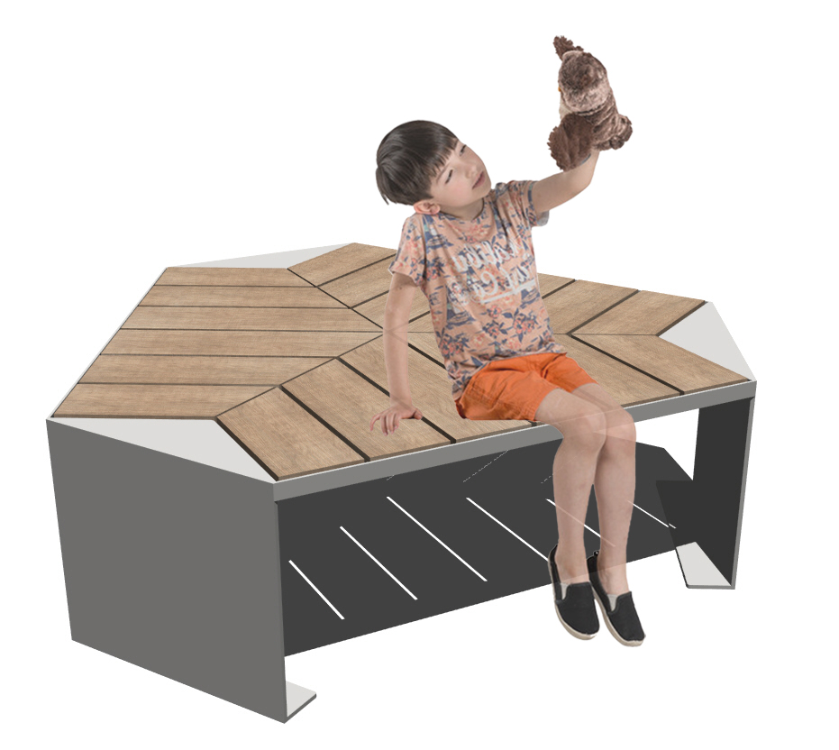 HEXA : BENCH – Frepat Urban, Street Furniture